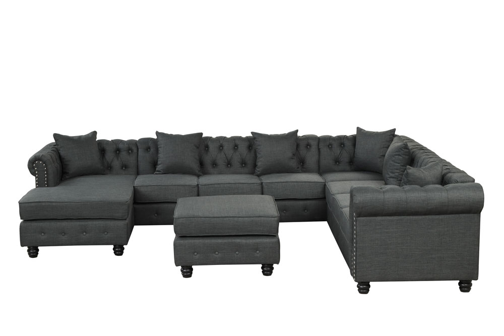 Linen Master four-piece sofa Living Room Collection Curve Sofa with ...