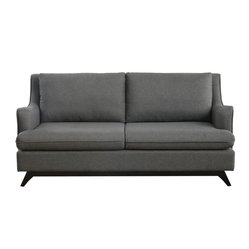 Dusty Grey Linen two-seater sofa