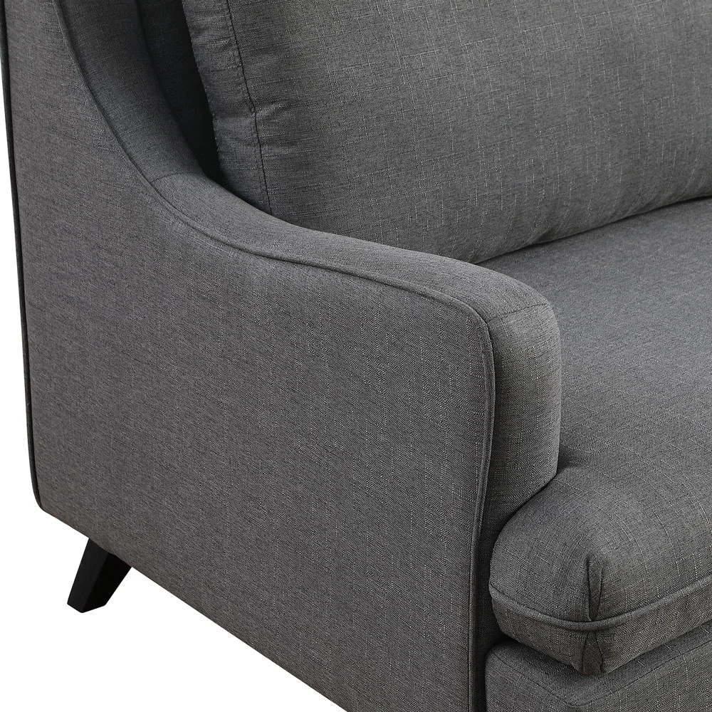 Dusty Grey Linen two-seater sofa