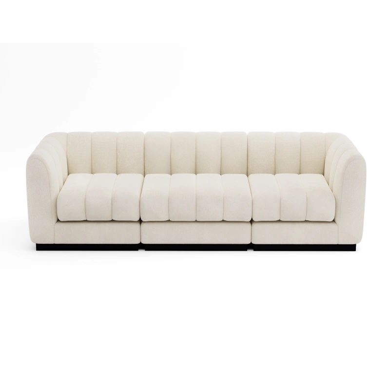 Convertible 3-seater sofa Modular combination sofa with recliner