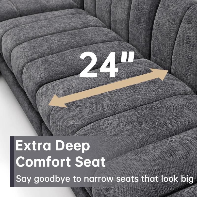 1 Piece Chenille Fabric DIY Modular Sofa Seat