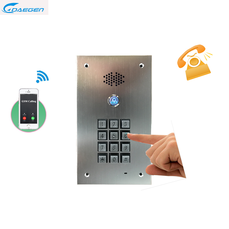 Home security audio intercom wireless 4G for villa