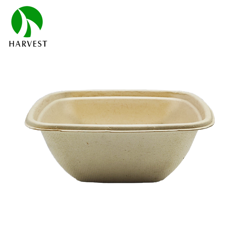 Eco Harvest Packaging | 5 Inch 12oz 350ml Square Food Container Box ...