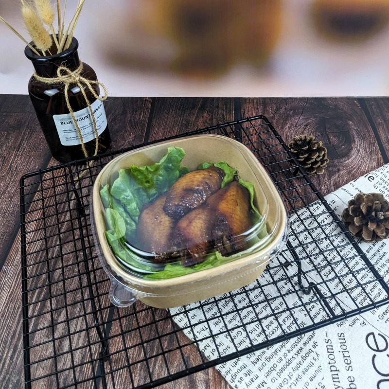 750ml square kraft paper box