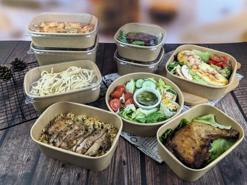 500ml rectangle kraft paper box