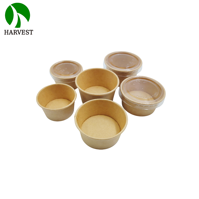 1.5oz Round Kraft Paper Sauce Cup,Sauce Dipping Cups