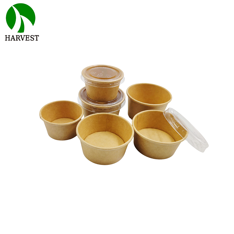 1.5oz Round Kraft Paper Sauce Cup,Sauce Dipping Cups