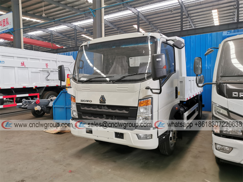 Sinotruk HOWO RHD 4x2 5 ton dump truck tipper lorry 3 tons dumper for sale