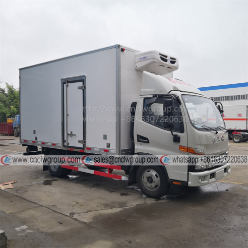 JAC 4x2 reefer van truck 5 ton 16ft cold box refrigerated truck meat ...