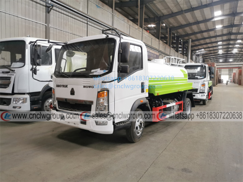 Sinotruk HOWO Water Tank Truck 5000 liter small water truck for hot ...