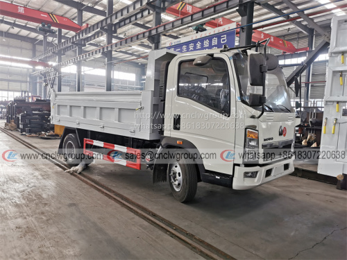 New HOWO Euro4 tipper 5 ton mini dumper side dump truck dump truck for sale