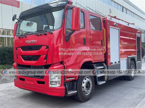 ISUZU GIGA 6 Wheel 8000 liter emergency rescue water tanker fire engine ...