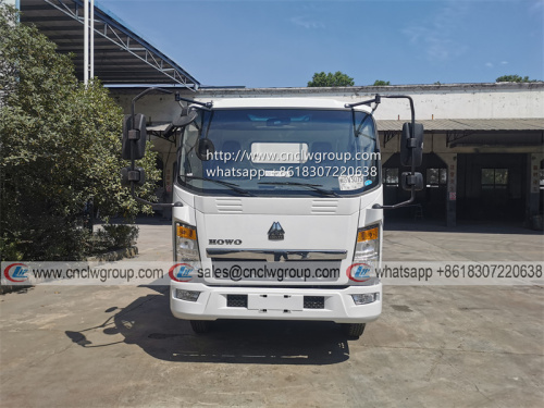Sinotruk HOWO Euro2 5 ton self dump truck garbage tipper dumper truck ...