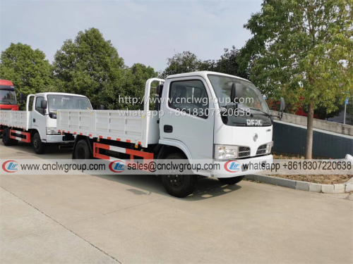 Cheap DFAC Dongfeng 5 ton dry cargo 14ft dropside body fence cargo ...