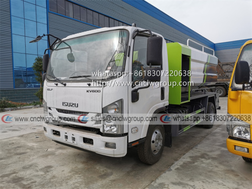 ISUZU KV600 6000 liter Sewer Cleaning Vacuum Toilet Tanker Sewage Suction Septic Tank Trucks