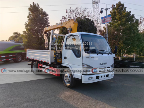 ISUZU 100P/NKR 2 Ton small boom truck mounted cranes boom boom trucks ...