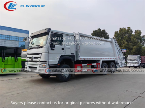 Africa hot sale Sinotruk HOWO 20m3 Garbage Compactor Truck Rear Loader ...