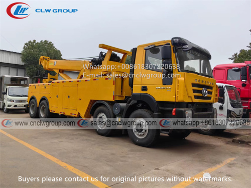New IVECO Hongyan 8x4 30 ton rotary wrecker heavy vehicle rescue ...