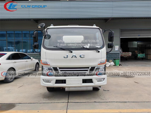 JAC V5 6000 liter fuel tank truck with fuel dispenser refilling cars ...