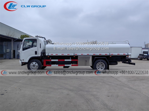 ISUZU NPR 6m3 8m3 stainless steel drinking water tank truck potable ...