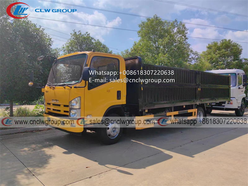 ISUZU 700P 6.8 meter 8 ton high fence cargo truck for sale - cnclwgroup.com