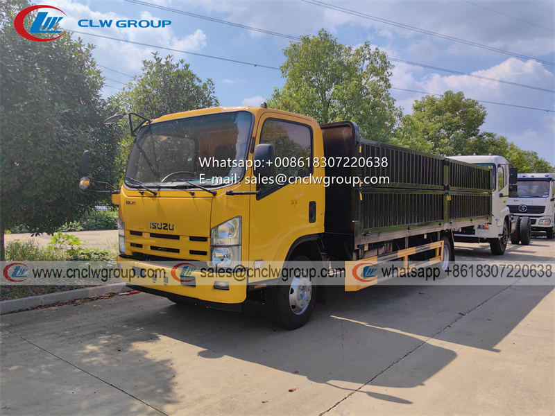 ISUZU 700P 6.8 meter 8 ton high fence cargo truck for sale - cnclwgroup.com
