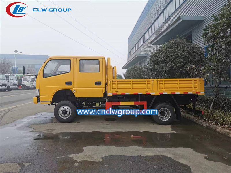 CLW 4x4 Double Cab Cargo Truck with Awning 4wd tent cargo truck for sale