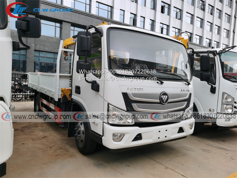 Brand new Foton Aumark 3.2 Ton Boom Crane Truck with XCMG 3.2 ton 4 ton ...