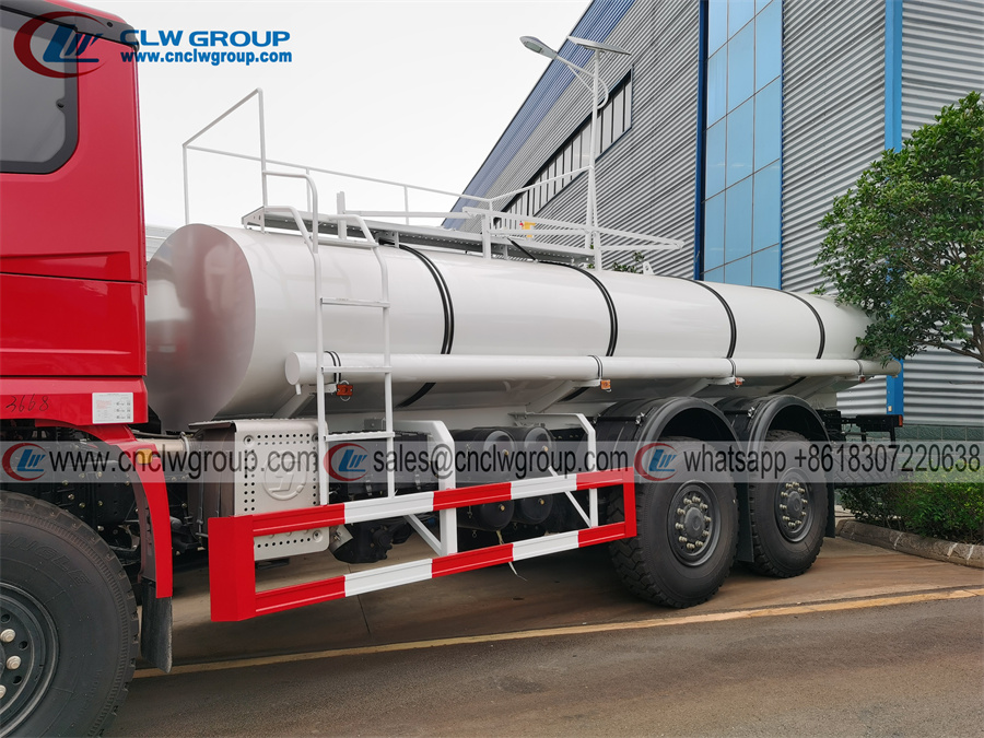 SHACMAN X3000 6x6 15000 liter stainless steel drinking water tanker truck