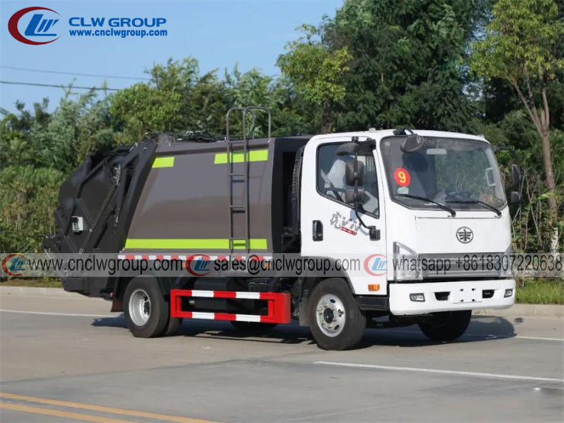 FAW Tiger VN 6m3 Garbage Compactor Truck with compactor trash lorry
