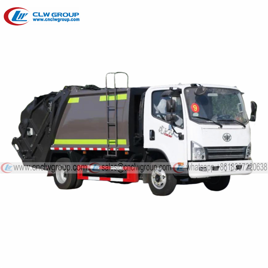 FAW Tiger VN 6m3 Garbage Compactor Truck with compactor trash lorry