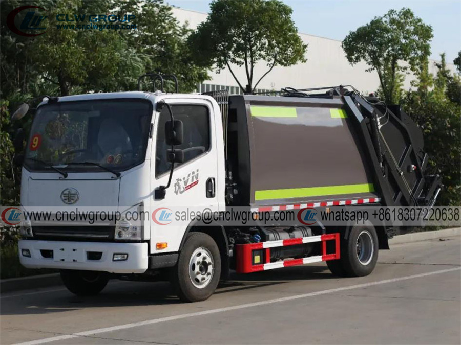 FAW Tiger VN 6m3 Garbage Compactor Truck with compactor trash lorry