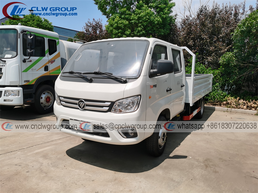 Foton double cab 1t 1.5t mini cargo truck dropside body lorry vehicle