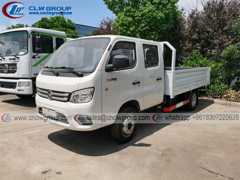 Foton double cab 1t 1.5t mini cargo truck dropside body lorry vehicle