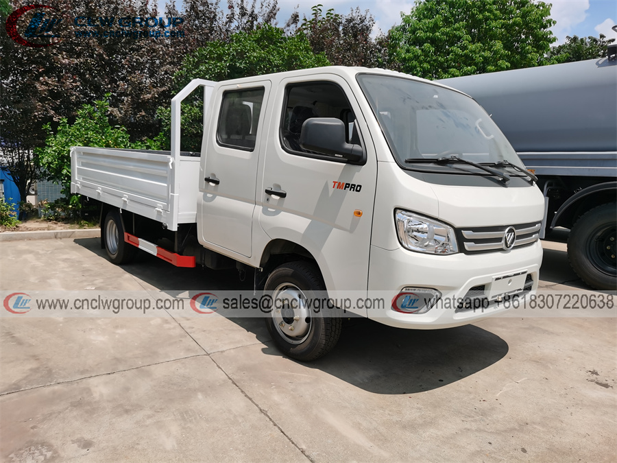 Foton double cab 1t 1.5t mini cargo truck dropside body lorry vehicle