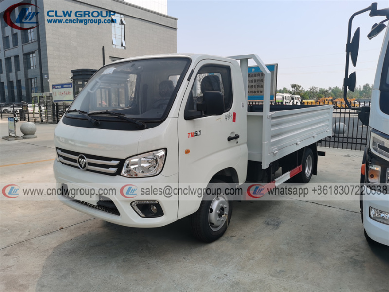 Foton single cab 1.5t 2t dropside cargo trucks open top body cargo lorry
