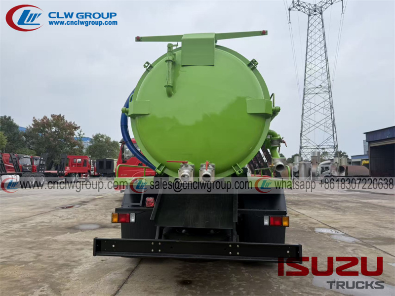 ISUZU GIGA FTR 10m3 12m3 vacuum sewage septic tanker truck for empty ...