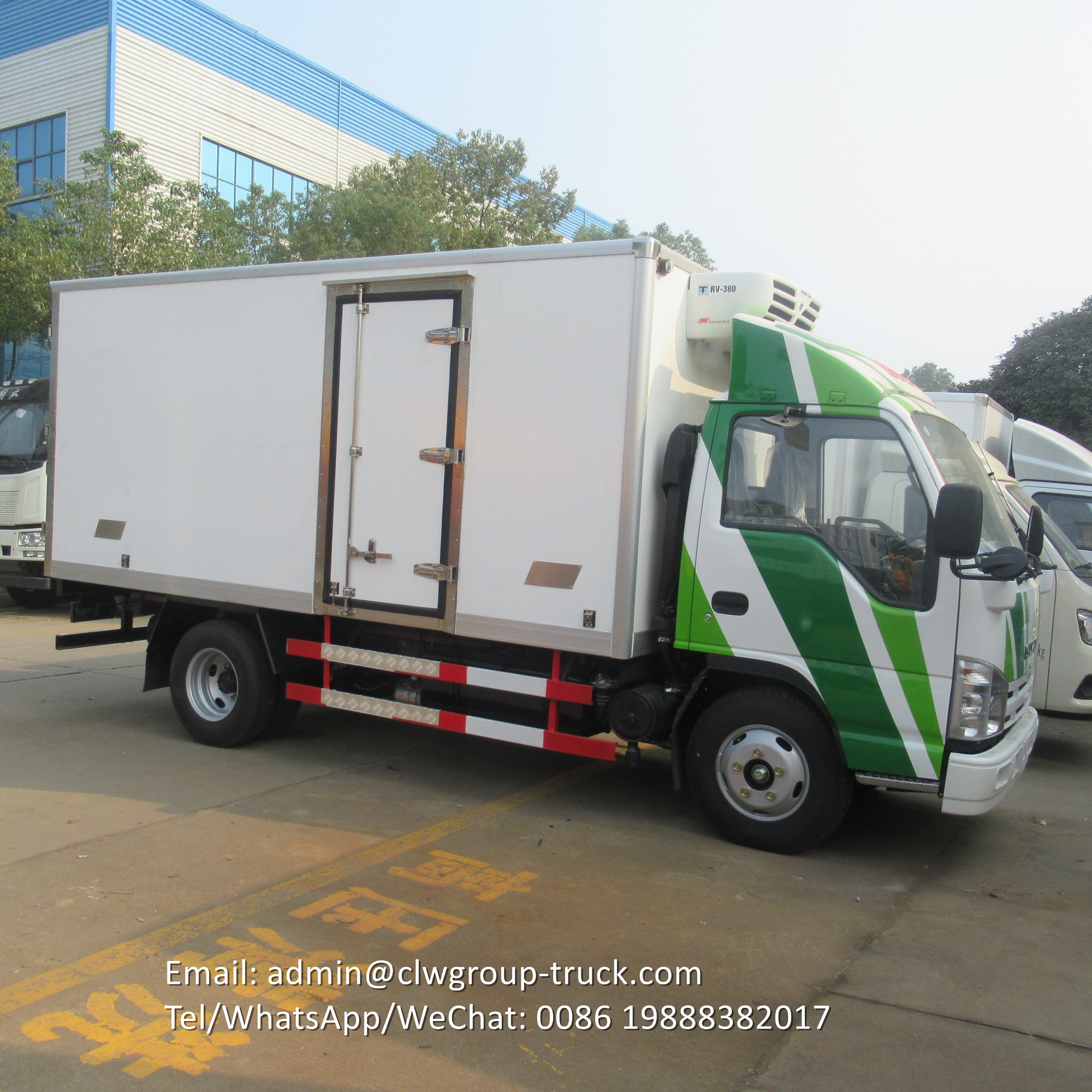 isuzu refrigerated freezer trucks/insulated freezer box truck/5 tons ...