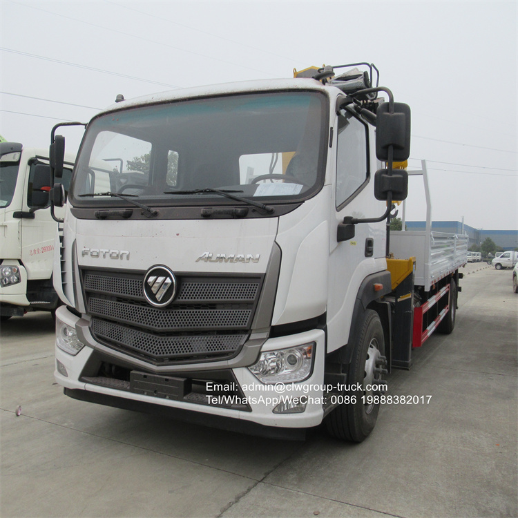 Foton S5 new cabin mobile hydraulic crane hydraulic mobile crane 8 ton ...