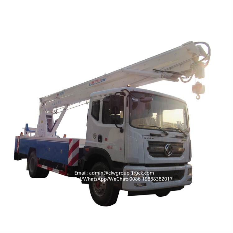 donggfeng 22m truck mounted aerial work platform hydrauli arm lifting ...
