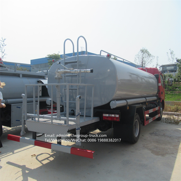 dongfeng 6000l 8000l carbon steel oil transport fuel bowser truck 4000 liter 6000litres 8000 litres