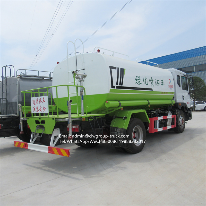 dongfeng new 12000l portable tanker water spraying sprinkler stainless ...