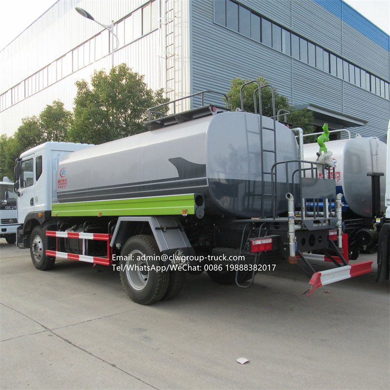 dongfeng new 12000l portable tanker water spraying sprinkler stainless ...