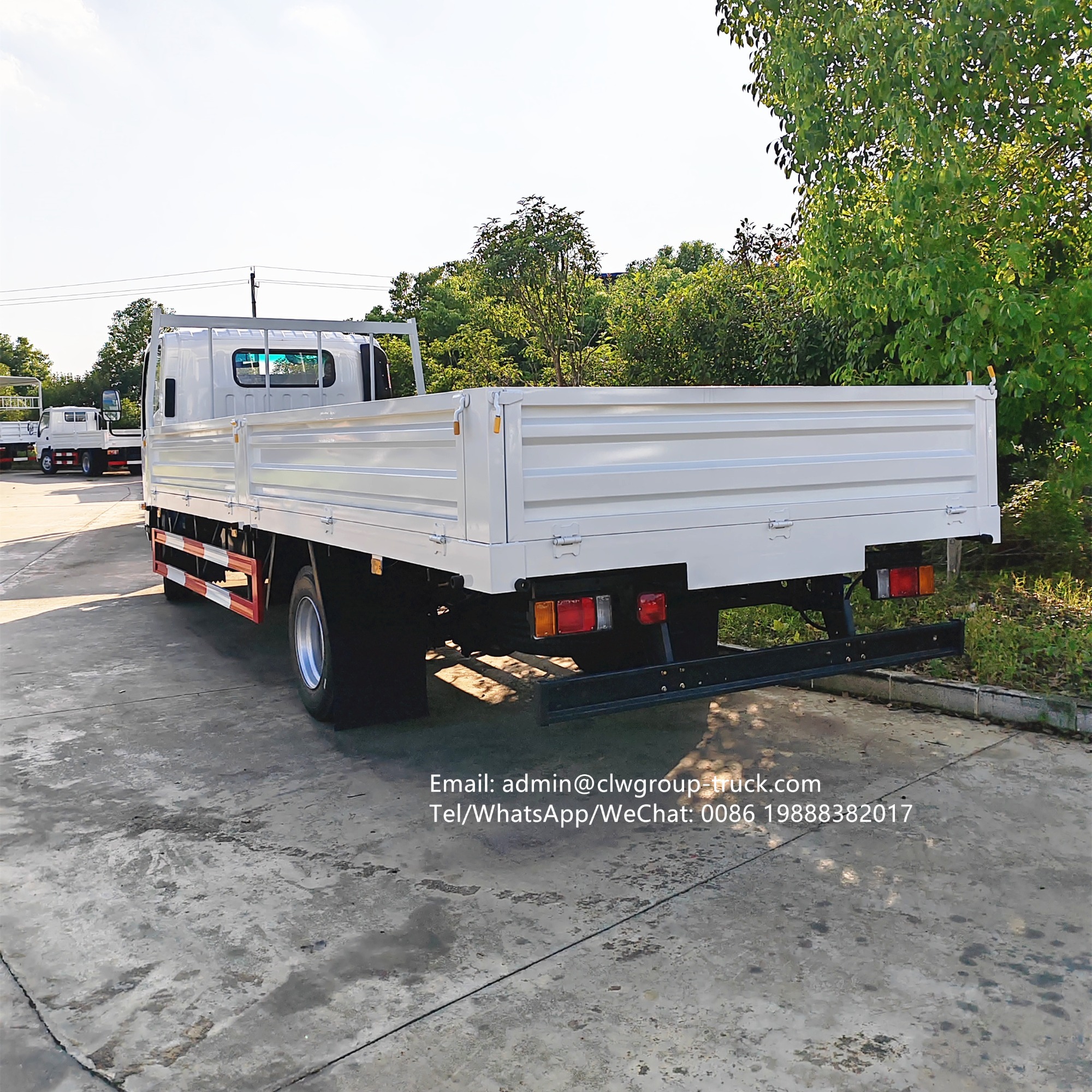 Isuzu 5tons 7 tons 6 wheeler drop side lorry flat transport cargo truck
