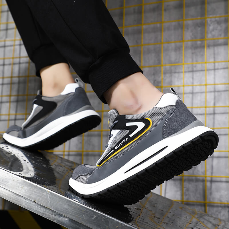 Suede and Mesh Breathable Stylish Steel Toe Safety boots