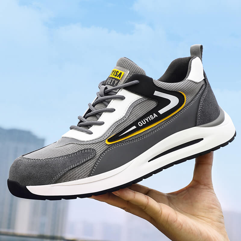 Suede and Mesh Breathable Stylish Steel Toe Safety boots