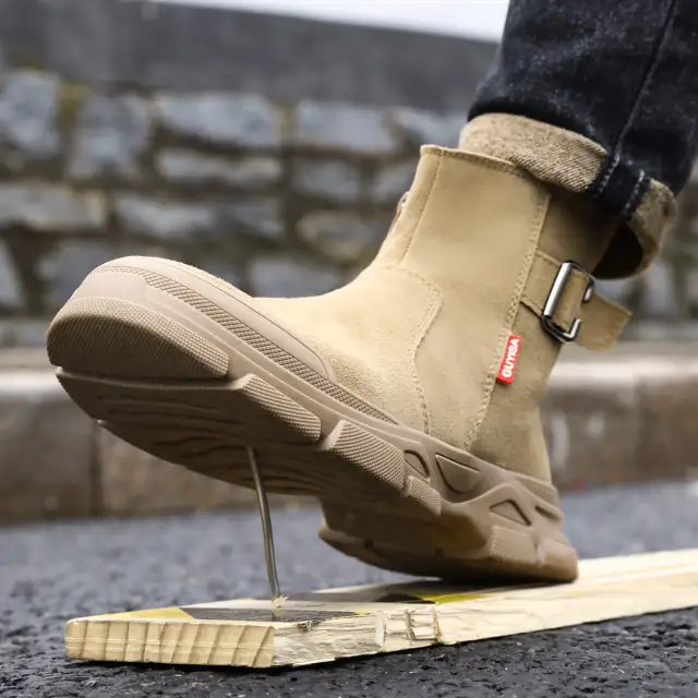 Welder safety boots Anti-scalding anti-velvet steel toe safety work boots