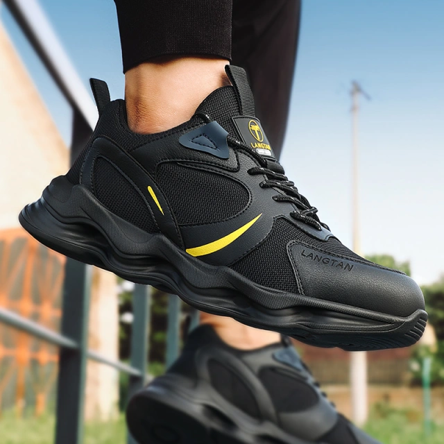 Lightweight safety shoes European standard steel toe breathable safety ...