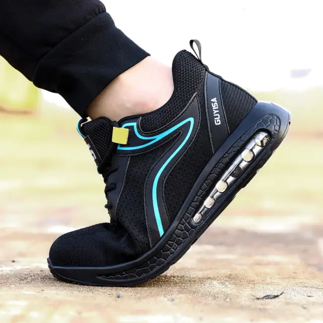 Summer Safety Shoes Breathable European standard steel toe safety work ...