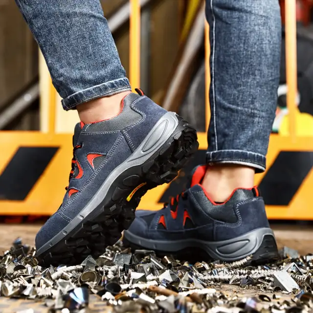 New safety shoes outdoor sports European standard steel toe safety ...